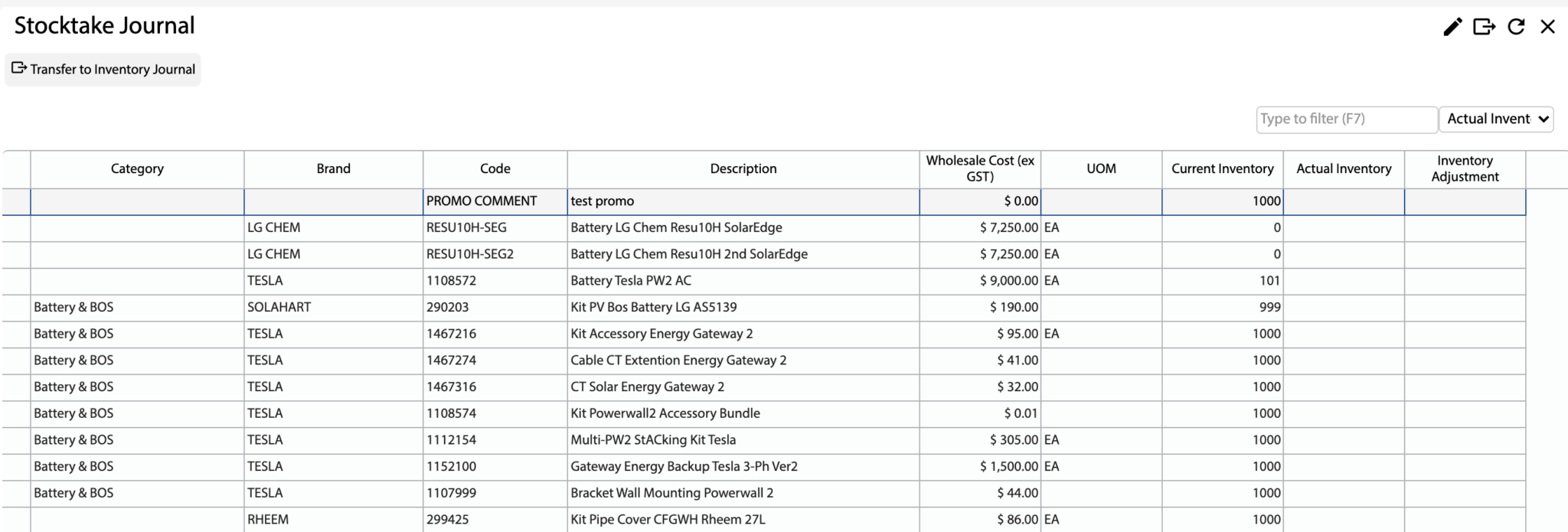 How to perform a Stocktake – Zoom Apps